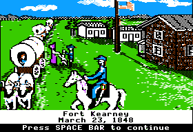 Screenshot of The Oregon Trail (Apple II, 1985) - MobyGames
