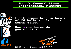 Screenshot of The Oregon Trail (Apple II, 1985) - MobyGames