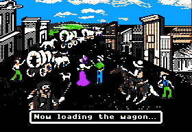Screenshot of The Oregon Trail (Apple II, 1985) - MobyGames