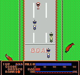 Screenshot of Rally Bike (NES, 1988) - MobyGames