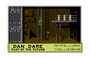 Screenshot of Dan Dare: Pilot of the Future (Commodore 64, 1986) - MobyGames