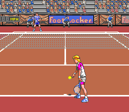 Screenshot of David Crane's Amazing Tennis (Genesis, 1992) - MobyGames