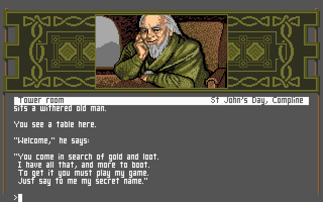 Screenshot of Arthur: The Quest for Excalibur (DOS, 1989) - MobyGames