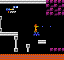 Screenshot of Metroid (NES, 1986) - MobyGames