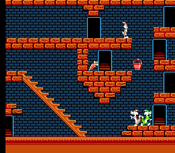 Screenshot of The Bugs Bunny Crazy Castle (NES, 1989) - MobyGames