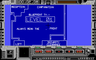 Screenshot of Interphase (DOS, 1989) - MobyGames