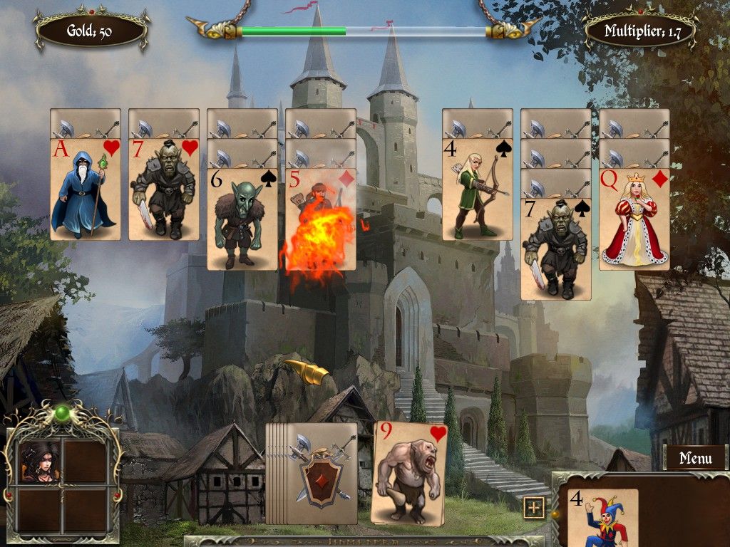 Screenshot of Legends of Solitaire: Curse of the Dragons (Windows, 2014 ...