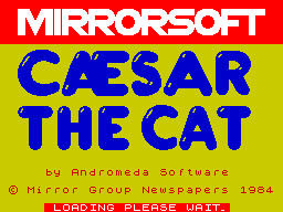 Screenshot of Caesar the Cat (ZX Spectrum, 1983) - MobyGames