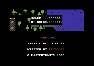 Screenshot of The Captive (Commodore 64, 1985) - MobyGames