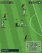Screenshot of PES 2008: Pro Evolution Soccer (J2ME, 2007) - MobyGames
