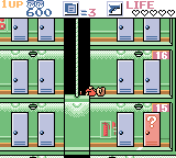 Screenshot of Elevator Action EX (Game Boy Color, 2000) - MobyGames