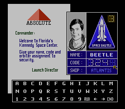 Screenshot of Space Shuttle Project (NES, 1991) - MobyGames