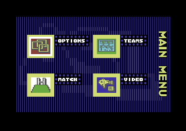 Screenshot of World Class Rugby (Commodore 64, 1991) - MobyGames