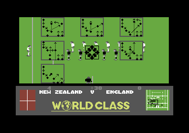 Screenshot of World Class Rugby (Commodore 64, 1991) - MobyGames