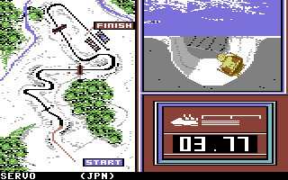 Screenshot of Winter Games (Commodore 64, 1985) - MobyGames
