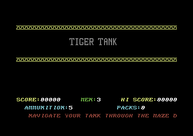 Tiger Tank (1989) - MobyGames