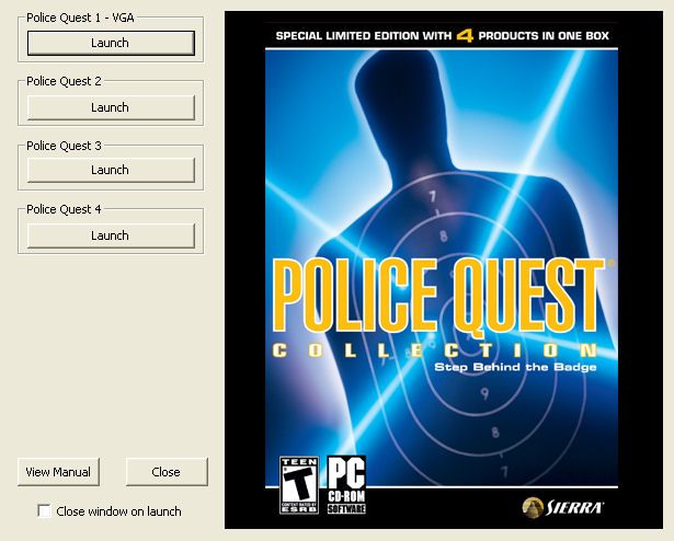 Screenshot of Police Quest Collection (Windows, 2006) - MobyGames