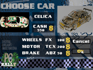 Screenshot of PC Rally (DOS, 1995) - MobyGames