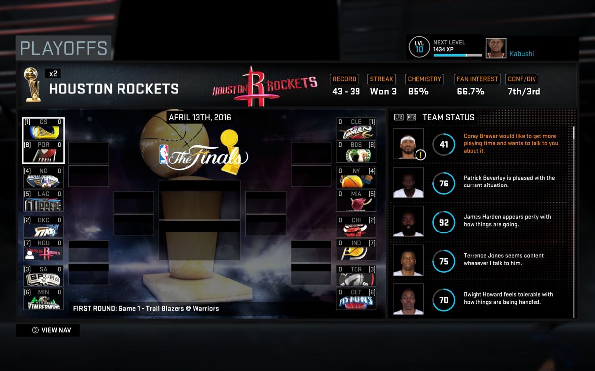 Screenshot of NBA 2K16 (Windows, 2015) - MobyGames