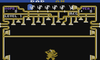 Screenshot of Heathcliff: Fun with Spelling (Atari 8-bit, 1984) - MobyGames