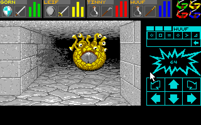 Screenshot of Dungeon Master (DOS, 1987) - MobyGames