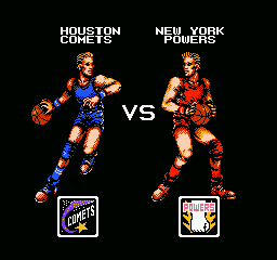 Screenshot of Ultimate Basketball (NES, 1990) - MobyGames