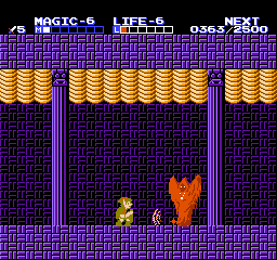 Screenshot of Zelda II: The Adventure of Link (NES, 1987) - MobyGames