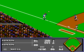 Screenshot of Bo Jackson Baseball (DOS, 1991) - MobyGames