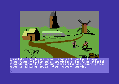 Screenshot of Castle of Terror (Commodore 64, 1985) - MobyGames