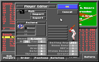 Screenshot of HardBall III (DOS, 1992) - MobyGames