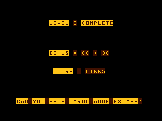 Screenshot of Poltergeist (TRS-80 CoCo, 1982) - MobyGames