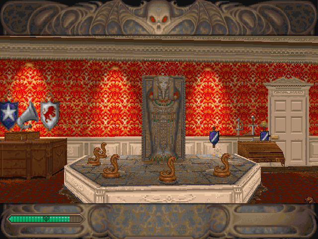 Screenshot of Realms of the Haunting (DOS, 1996) - MobyGames