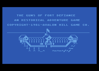 Screenshot of Guns of Fort Defiance (Atari 8-bit, 1981) - MobyGames