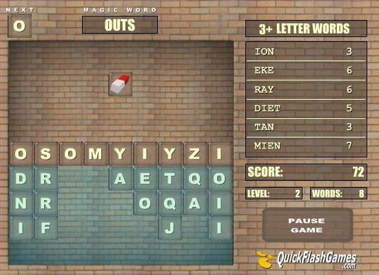 Screenshot of WordTris (Browser, 2006) - MobyGames