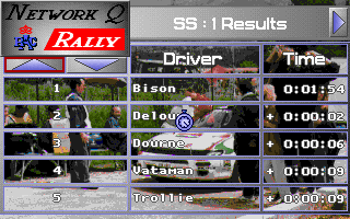 Screenshot of Network Q RAC Rally (DOS, 1993) - MobyGames
