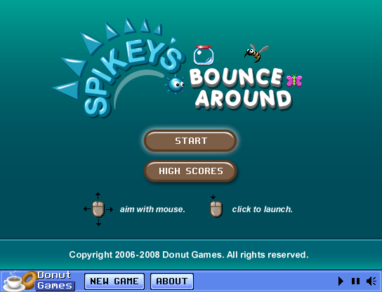 Screenshot of Spikey's Bounce Around (Browser, 2006) - MobyGames