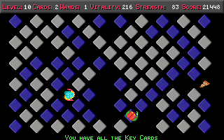Screenshot of Freakin' Funky Fuzzballs (DOS, 1990) - MobyGames