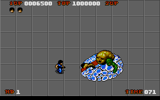 Screenshot of Alien Syndrome (DOS, 1986) - MobyGames