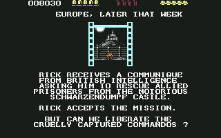 Screenshot of Rick Dangerous (Commodore 64, 1989) - MobyGames
