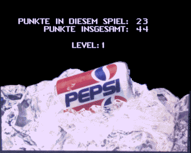 Screenshot of Pepsi: All Over the World (Amiga, 1991) - MobyGames