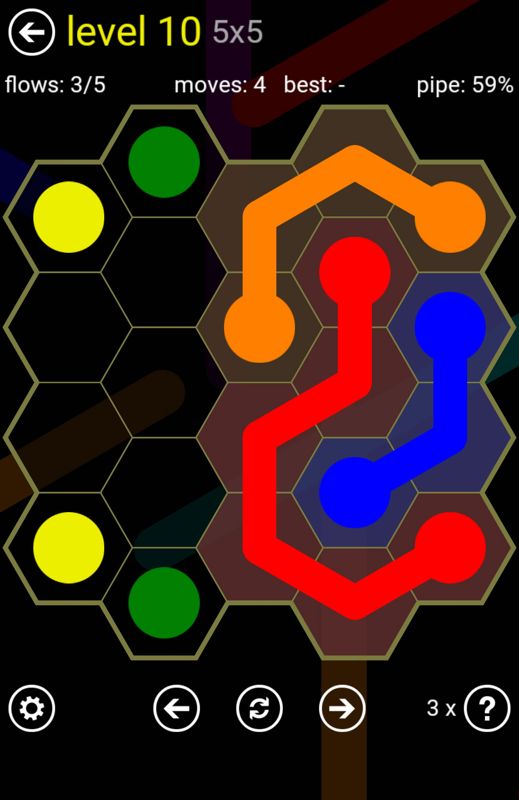 Screenshot of Flow Free: Hexes (Android, 2016) - MobyGames