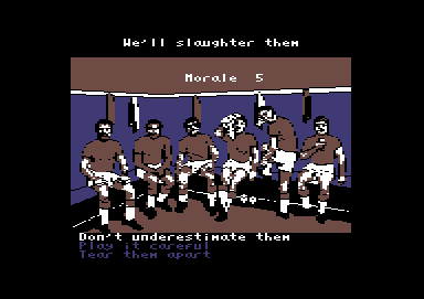 Screenshot of Football Manager: World Cup Edition 1990 (Commodore 64 ...