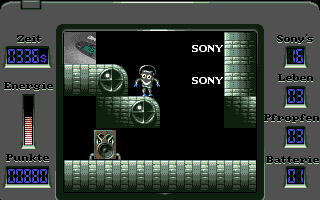 Screenshot of Sony Game (DOS, 1990) - MobyGames