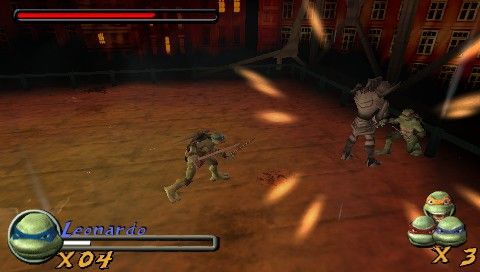 Screenshot of TMNT (PSP, 2007) - MobyGames