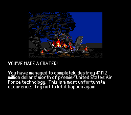 Screenshot of F-117 Night Storm (Genesis, 1993) - MobyGames