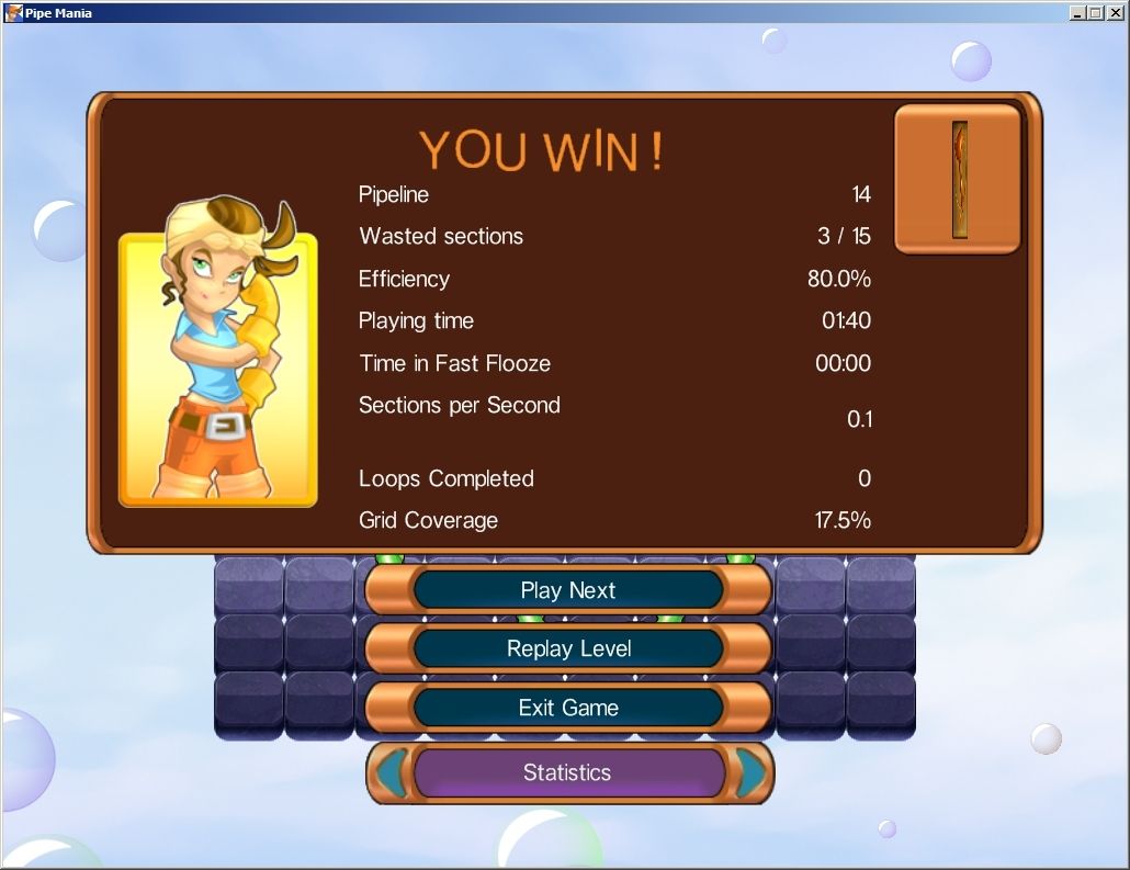 Screenshot of Pipe Mania (Windows, 2008) - MobyGames