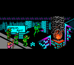 Screenshot of Teenage Mutant Ninja Turtles (NES, 1989) - MobyGames