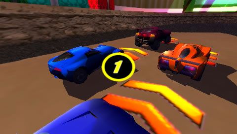 Screenshot of Pocket Racers (PSP, 2006) - MobyGames