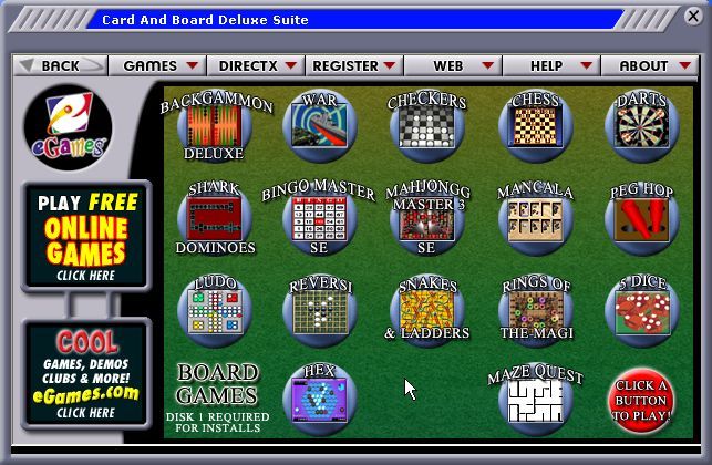 Screenshot of Deluxe Suite: Card & Board Games (Windows, 2003) - MobyGames