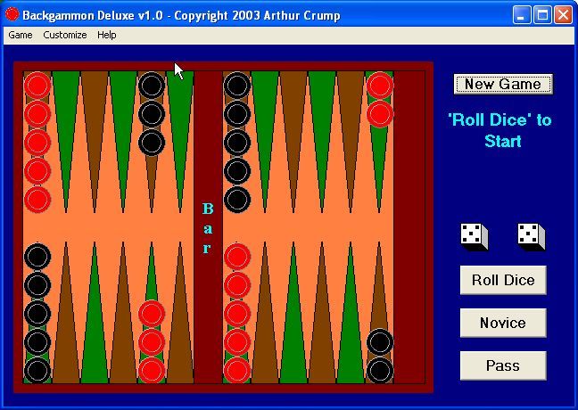 Screenshot of Backgammon Deluxe (Windows, 2003) - MobyGames